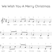 We Wish You A Merry Christmas Easy Piano Sheet Music, Digital ...