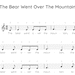 The Bear Went Over the Mountain Easy Piano Sheet Music, Digital ...