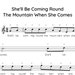 She'll Be Coming Round the Mountain When She Comes Easy Piano Sheet ...