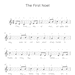 The First Noel Easy Piano Sheet Music, Digital Downloadable Musical ...