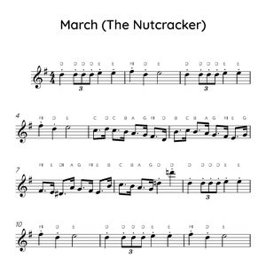 March From the Nutcracker Easy Piano Sheet Music, Digital Downloadable ...