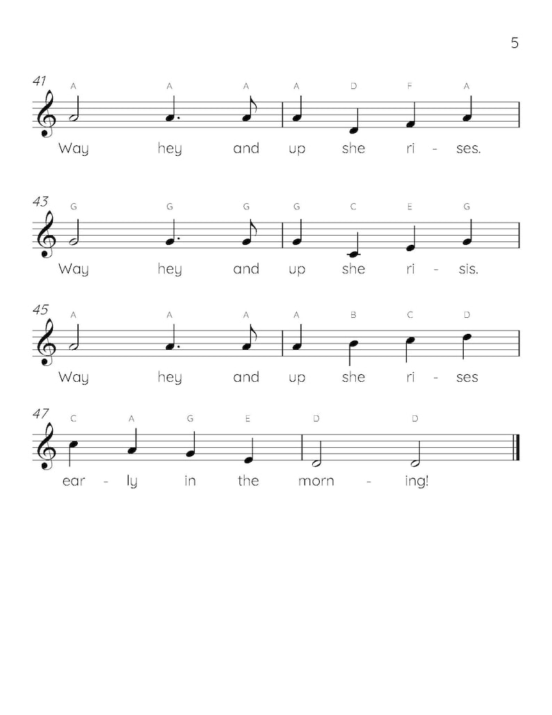 What Shall We Do With A Drunken Sailor, Easy Piano Sheet Music, Digital ...