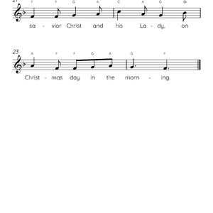 I Saw Three Ships Easy Piano Sheet Music, Digital Downloadable Musical ...