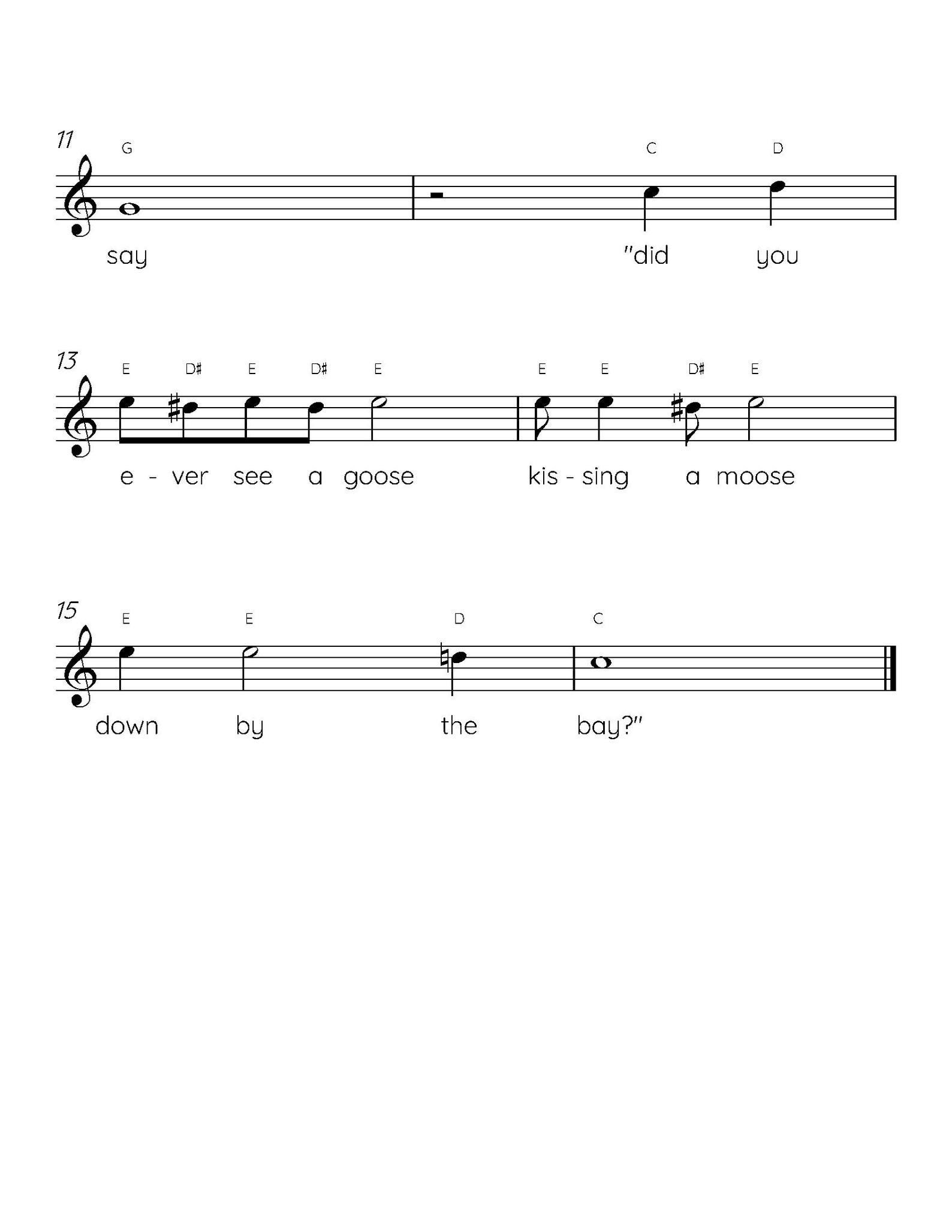 Down by the Bay Easy Piano Sheet Music (digital Download), Kids ...
