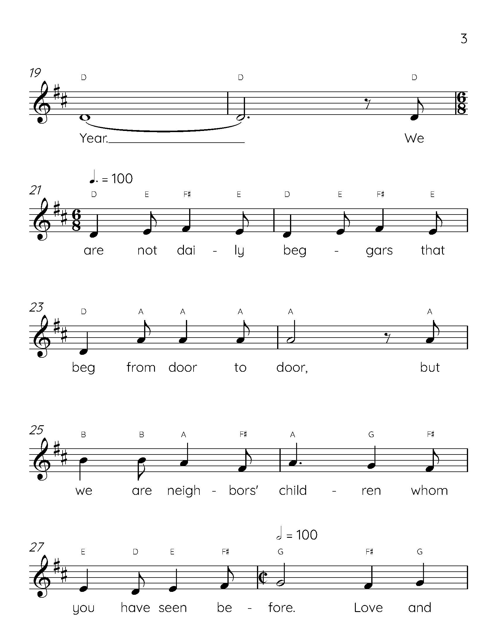 Here We Come A-wassailing Easy Piano Sheet Music (digital Download), A ...