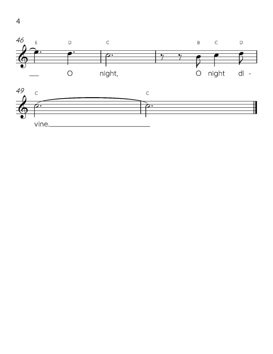 O Holy Night Easy Piano Sheet Music (digital Download), Kids Beginner ...