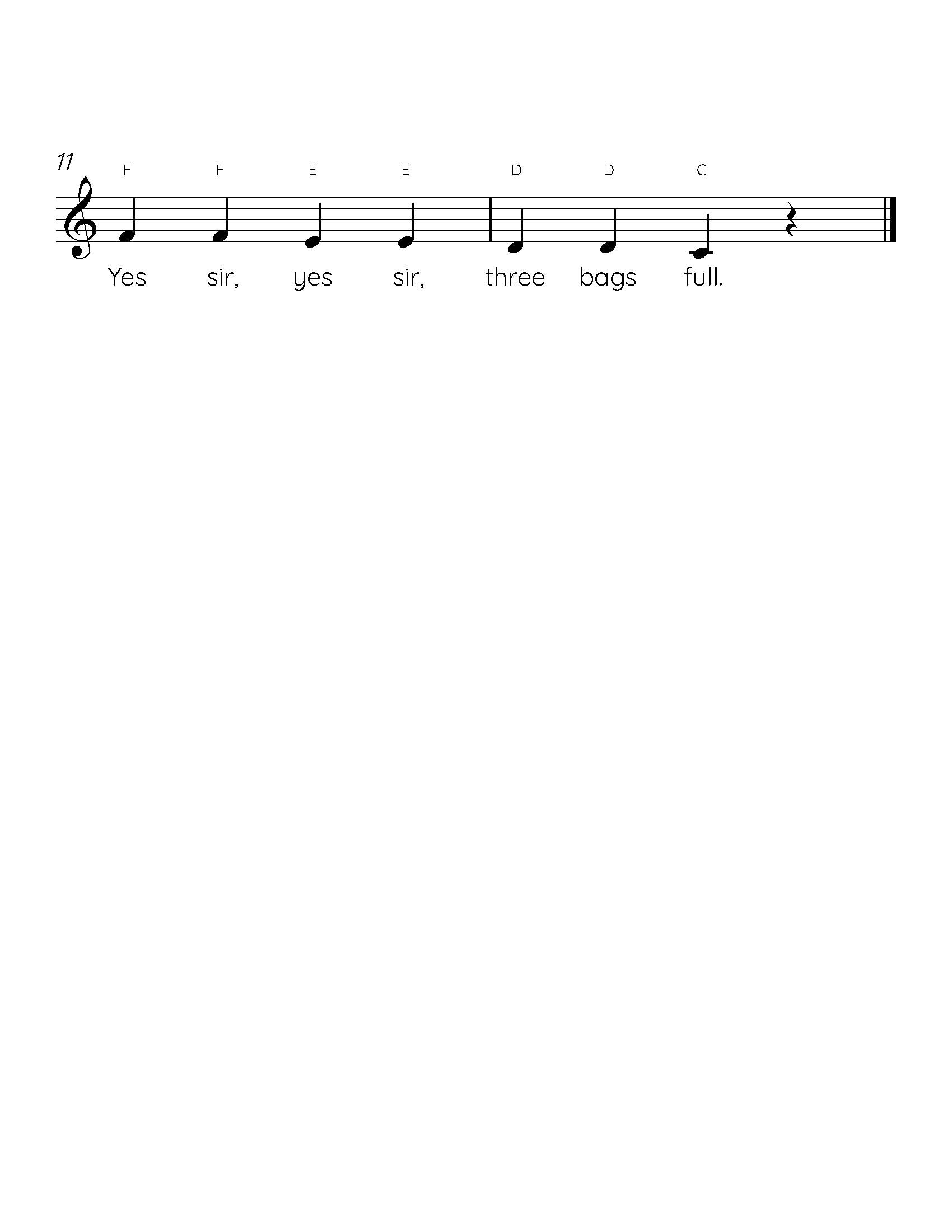 Baa Baa Black Sheep Easy Piano Sheet Music (digital Download), Kids ...
