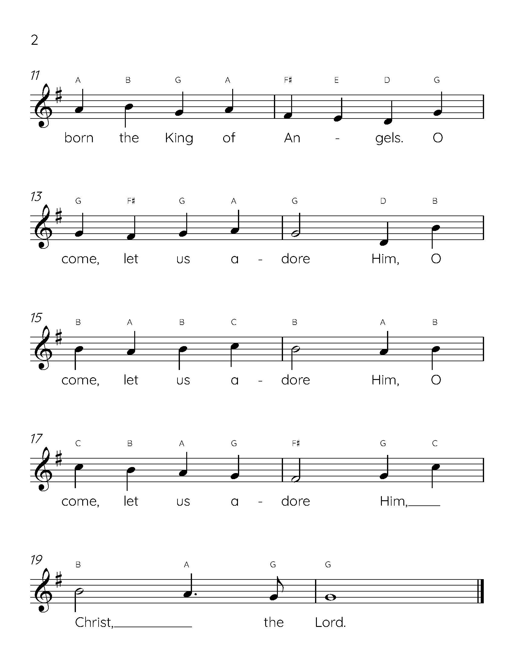 O Come All Ye Faithful Easy Piano Sheet Music (digital Download ...