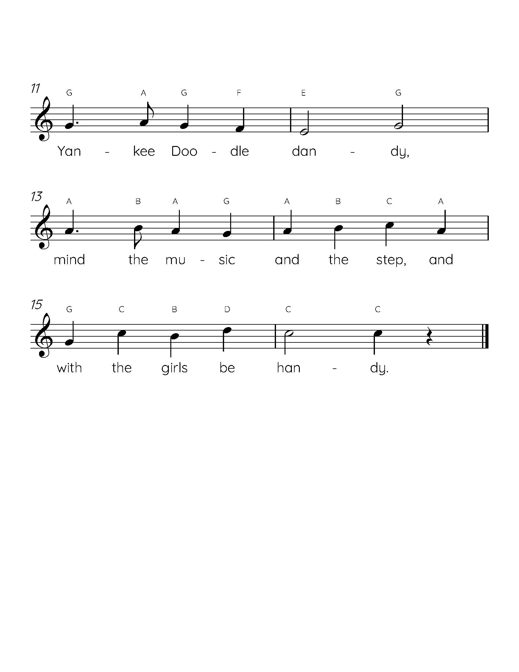 Yankee Doodle Easy Piano Sheet Music (digital Download), Kids Beginner ...