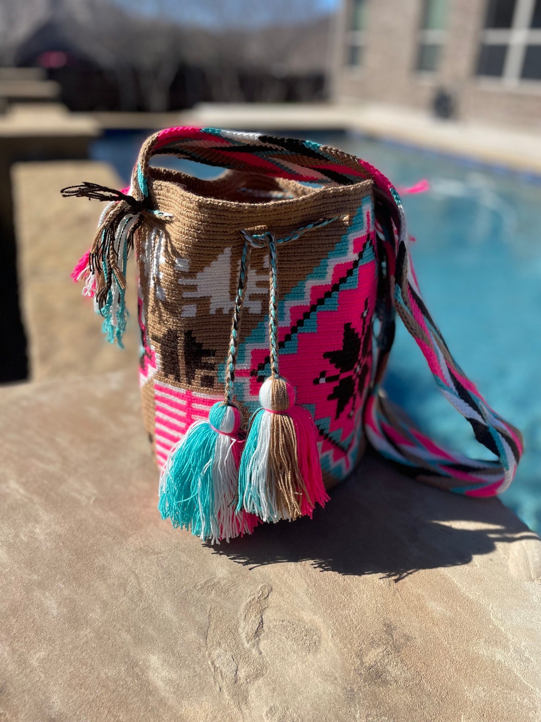 Aztec Pink Bag - Etsy