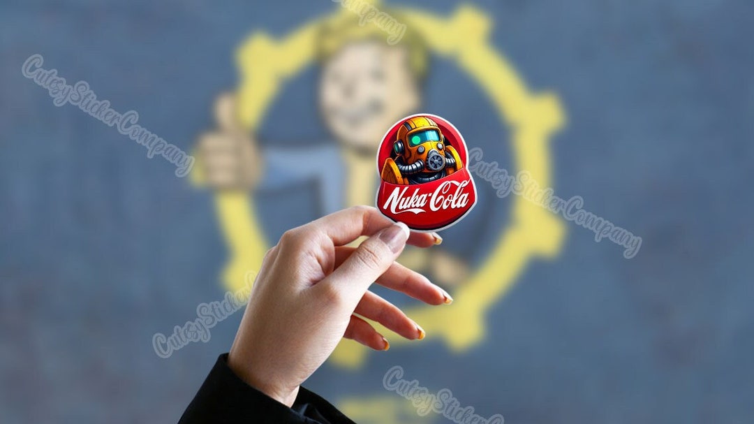 Fallout Nuka Cola Bot Sticker Laptop, Planner, Phone Case, Sticker ...