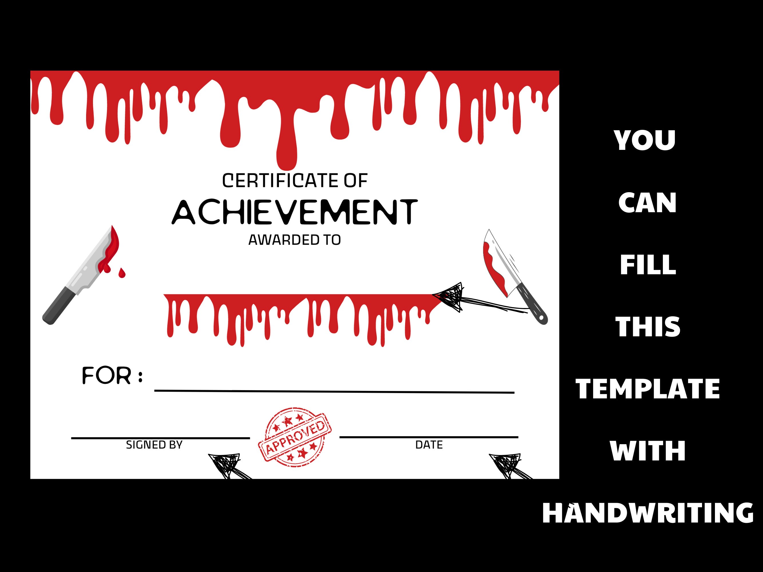 Editable Murder Mystery Award Certificate, Game Night Printable (canva ...