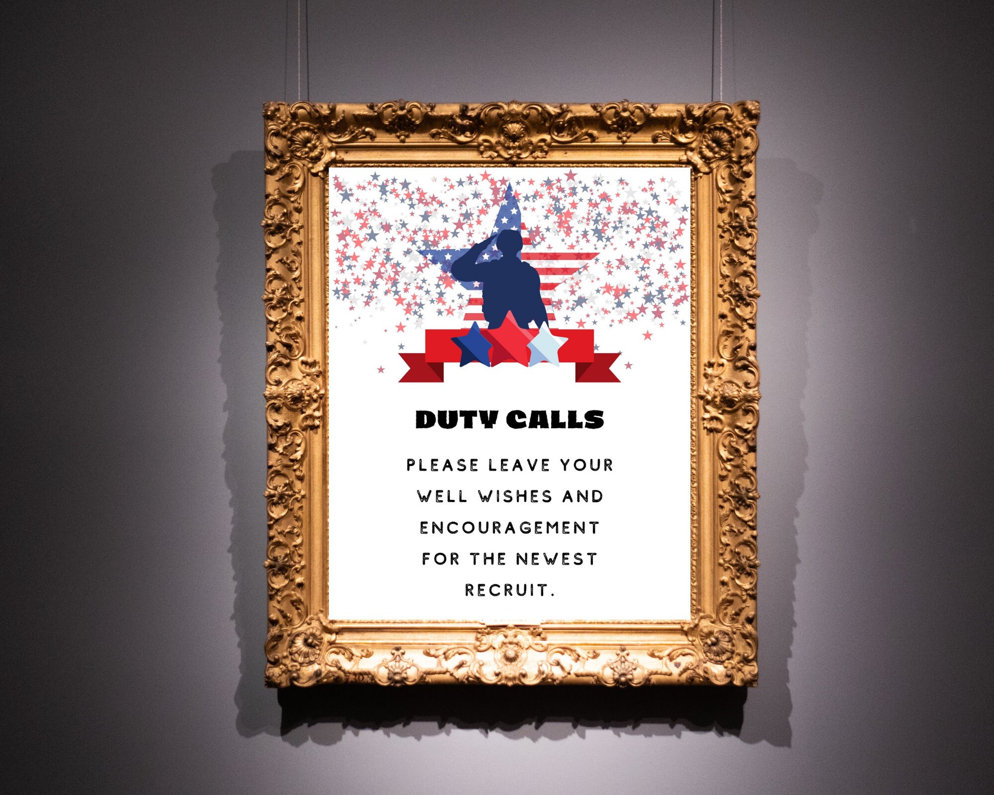 Printable Going Away Party Decor Bundle | USA Patriotic Military ...