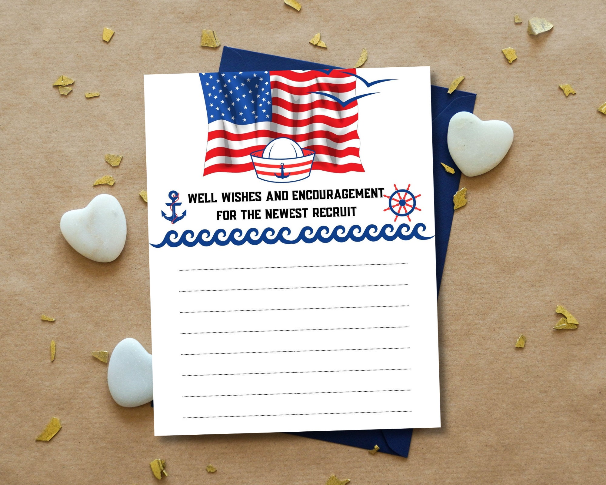 Printable Sailor Military Party Bundle, USA Flag Military Nautical ...