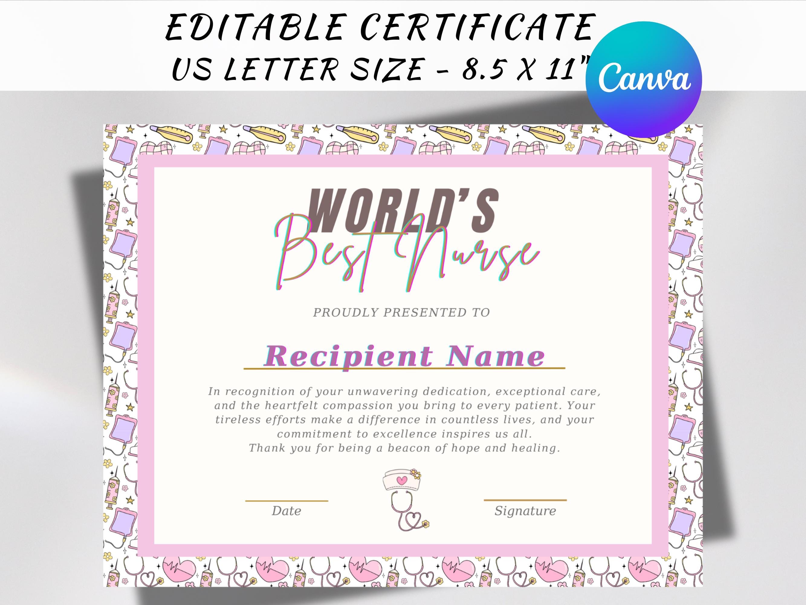 World's Best Teacher Certificate