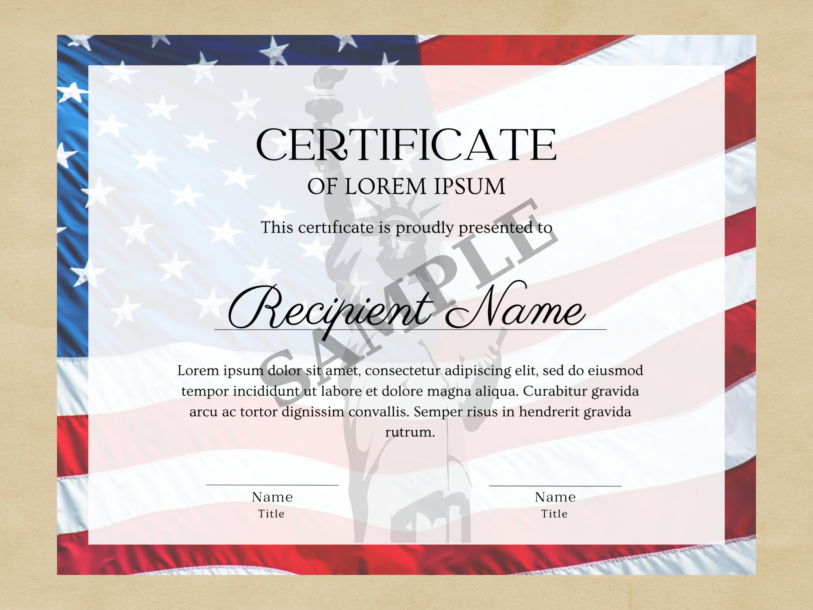 Army Certificate Of Achievement Template