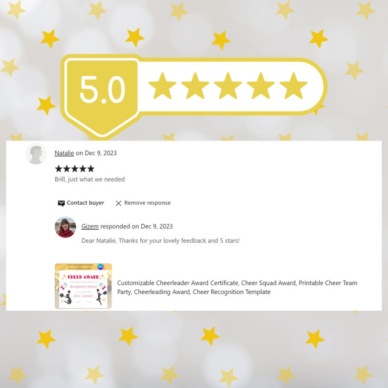 Customizable Cheerleader Award Certificate, Cheer Squad Award ...