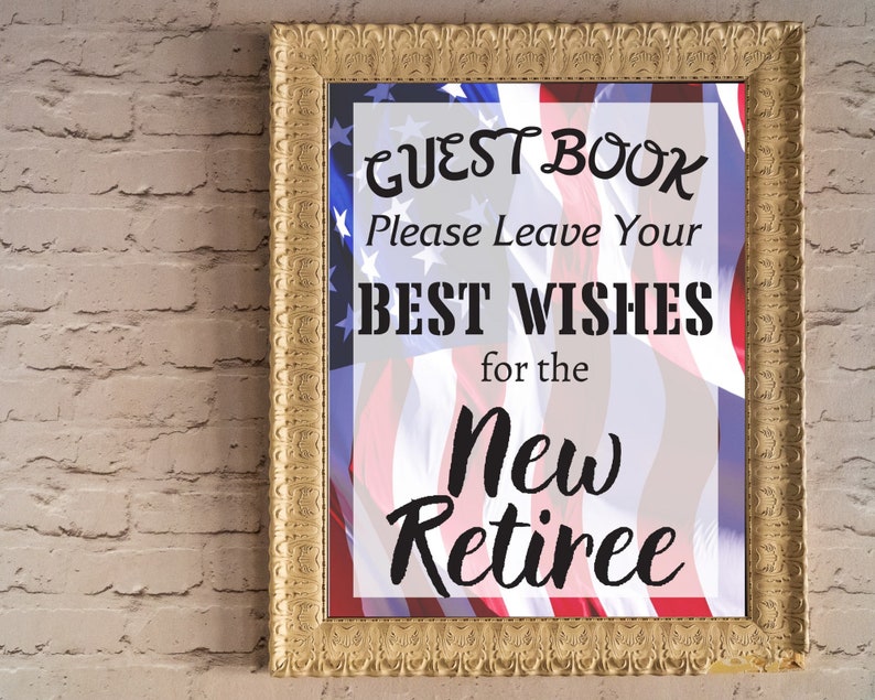Patriotic Retiring Celebration Printable Signs Bundle, Military ...