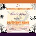 Editable Pumpkin Carving Contest Award Certificate Template, Halloween ...