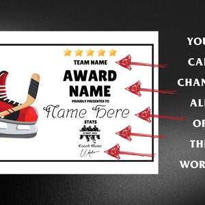 Sports Award Certificates Bundle Editable Template, Team Sports Player ...