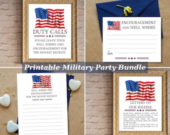 Military Party Sign Printable Letters to Our (Instant Download) - Etsy