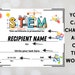 Editable STEM Award Certificate, Kids School Appreciation (canva ...