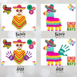 Cinco De Mayo Handprint Craft, Fifth of May Mexico Fiesta Celebration ...