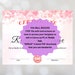 Editable Certificate of Love, Appreciation Award (PDF) - Etsy