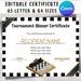 Editable Chess Tournament Winner Award Certificate, Chess Appreciation ...