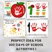 100 Days of School Handprint Craft Set, 100 Days Smarter, 100th Days of ...