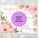 Worlds Best Mom Certificate With Pink Flowers, Printable Best Mom Award ...