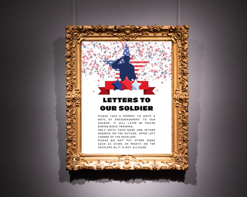 Printable Going Away Party Decor Bundle | USA Patriotic Military ...