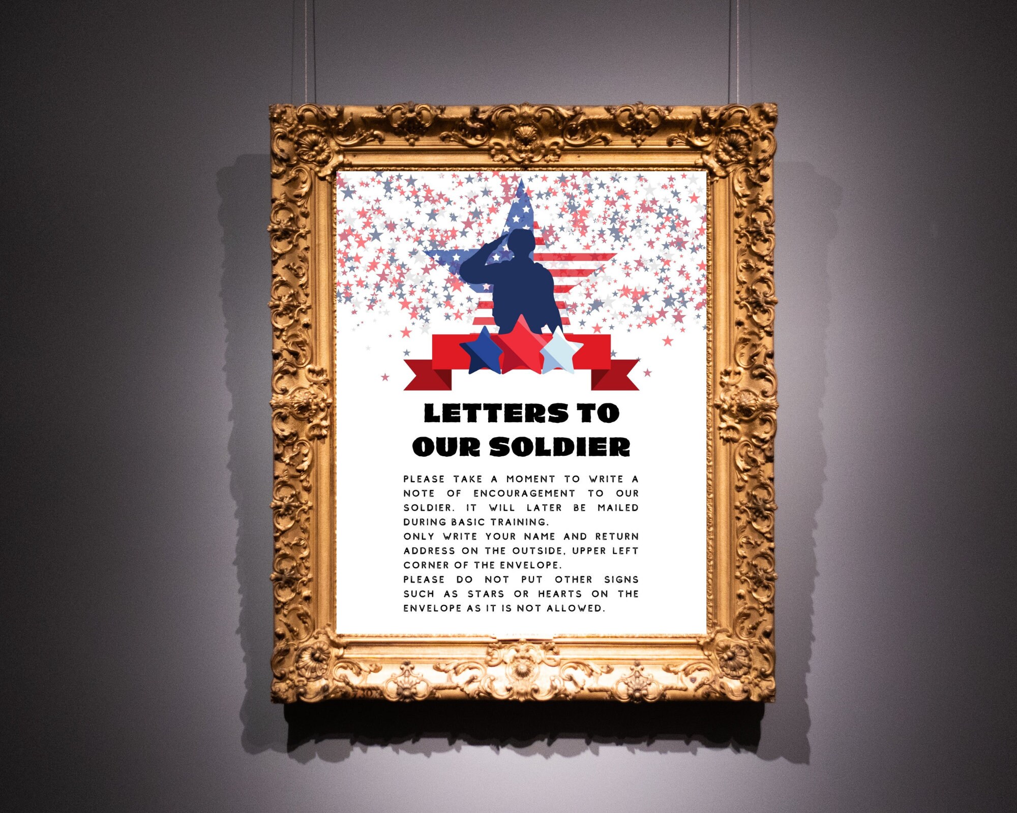 Printable Going Away Party Decor Bundle | USA Patriotic Military ...