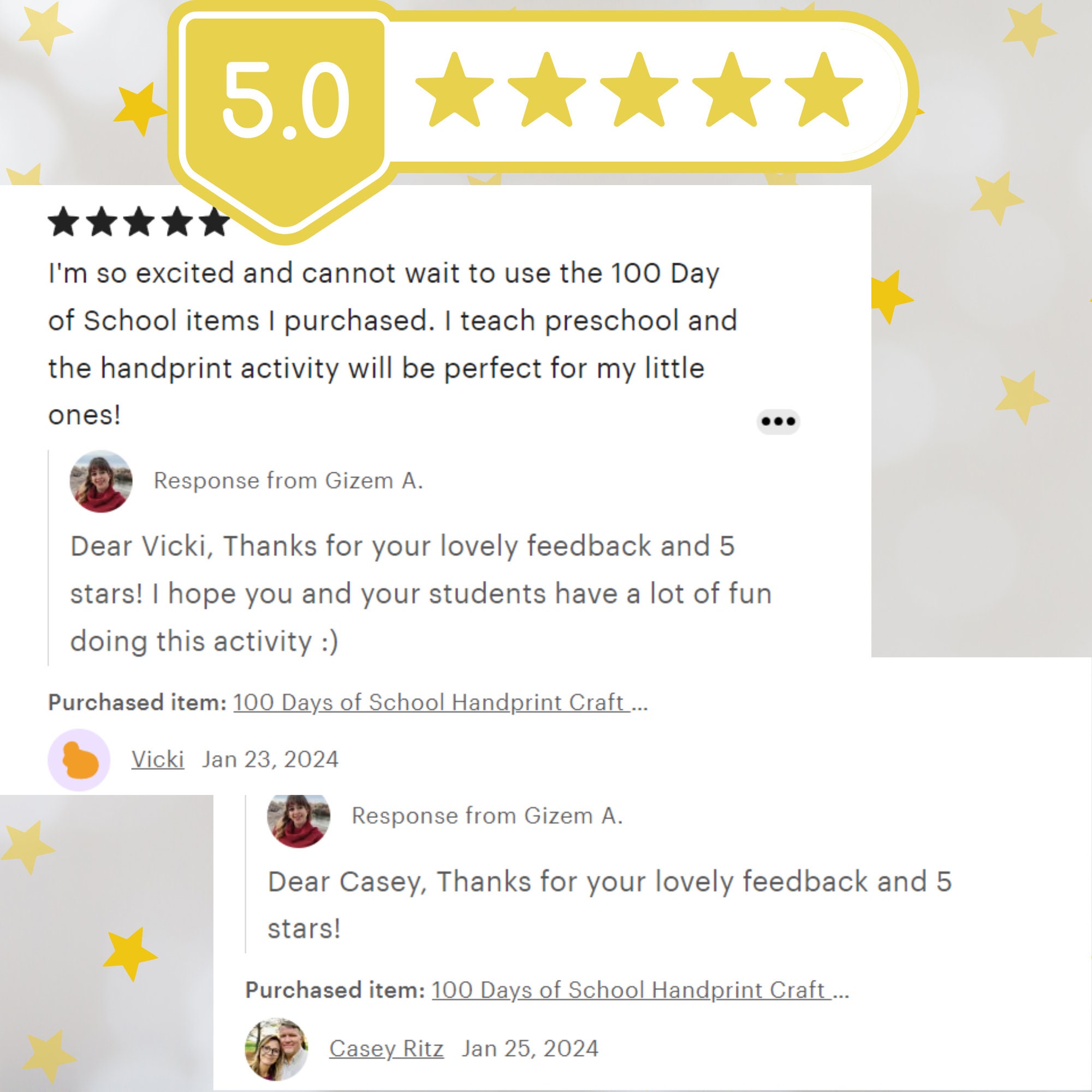 100 Days of School Handprint Craft Set, 100 Days Smarter, 100th Days of ...