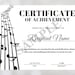 Music Achievement Editable Award Certificate Template, Personalized ...