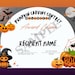 Editable Pumpkin Carving Contest Award Certificate, Halloween (digital ...