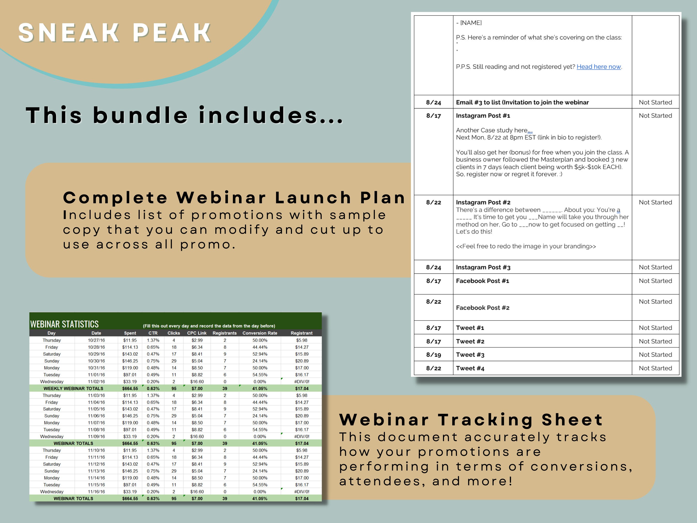 Webinar Kit Includes Webinar Template Slides, Email Sequences for You ...