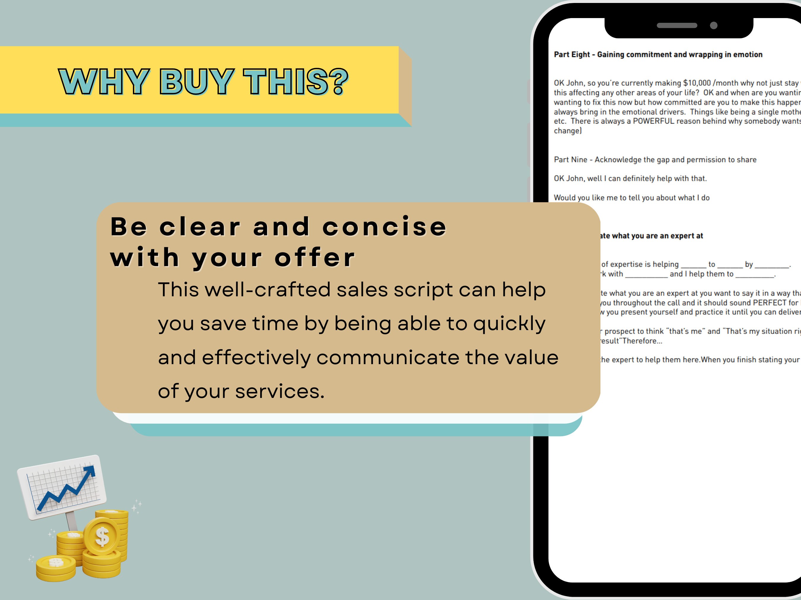 Sales Script Template, Instant Downloadable Excel or Google Sheet ...