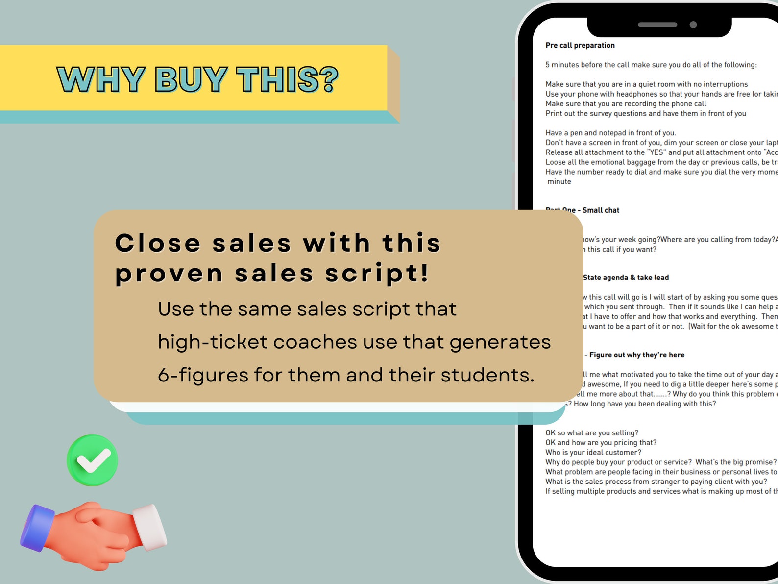 Sales Script Template, Instant Downloadable Excel or Google Sheet ...