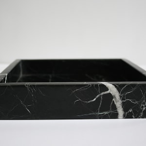 Square Marble Tray, Marble Storage Tray for Home, Tray for Bathroom ...