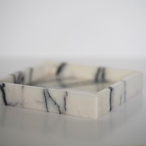 Square Marble Tray, Marble Storage Tray for Home, Tray for Bathroom ...