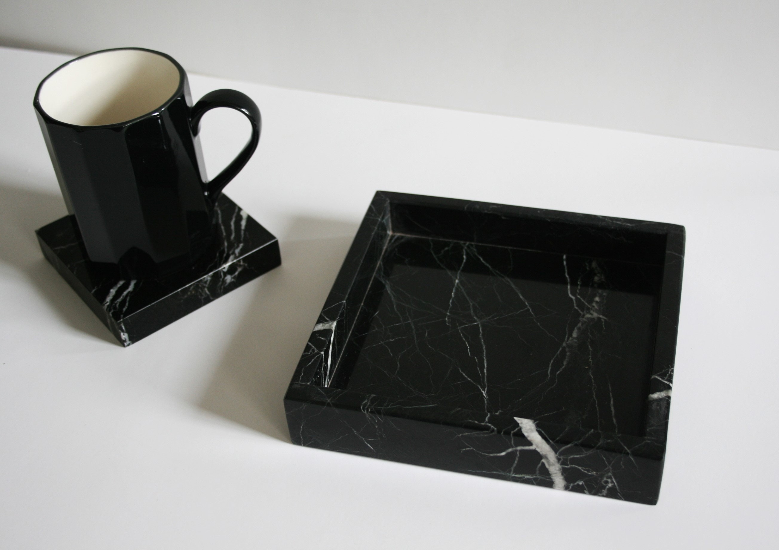 Square Marble Tray, Marble Storage Tray for Home, Tray for Bathroom ...
