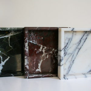 Square Marble Tray, Marble Storage Tray for Home, Tray for Bathroom ...