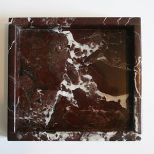 Square Marble Tray, Marble Storage Tray for Home, Tray for Bathroom ...