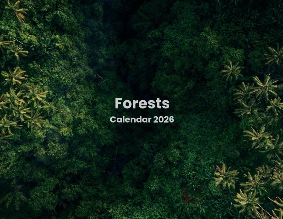FOREST CALENDAR Pdf - 2026 - Etsy