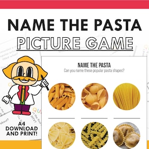 Pasta Picture Game | Name the Pasta Shapes | Family Quiz | Foodie ...