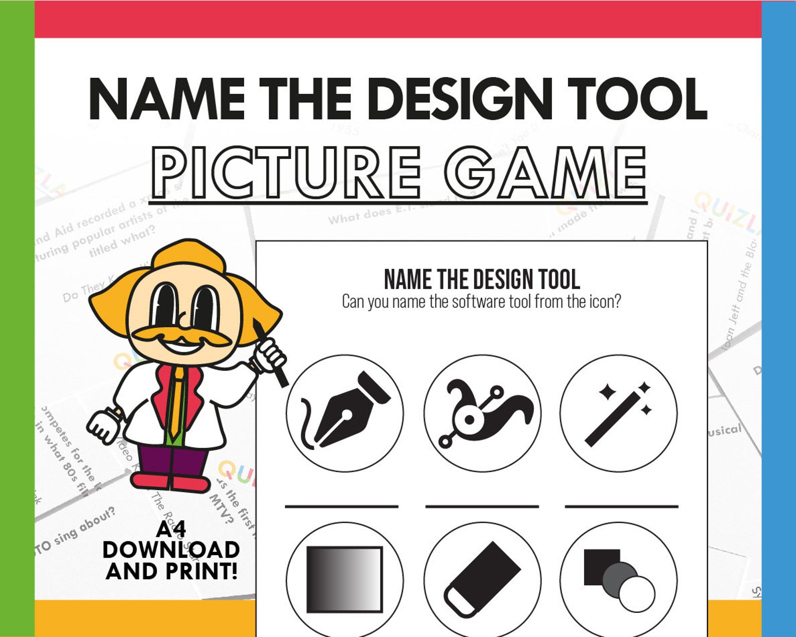 Design Tool Picture Game | Name the Software Tool | Family Quiz ...