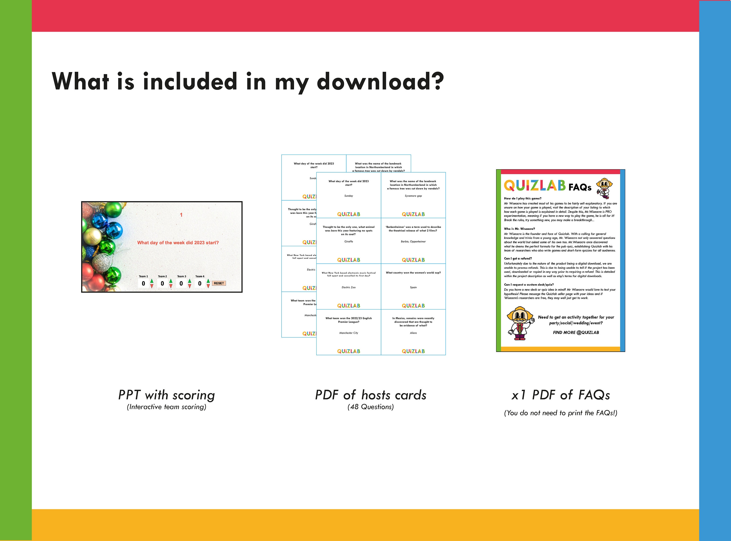 2023 Family Feud Game Night Family Feud Year in Review - Etsy