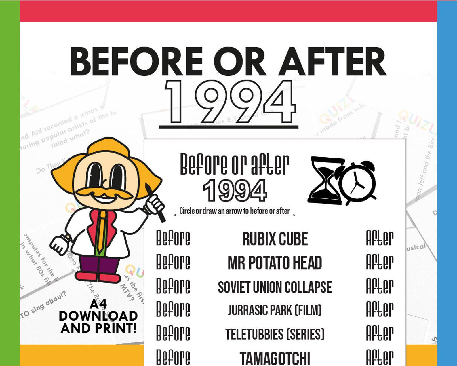 1994 Quiz Game | Before or After Fun | Family Quiz | Trivia Game ...