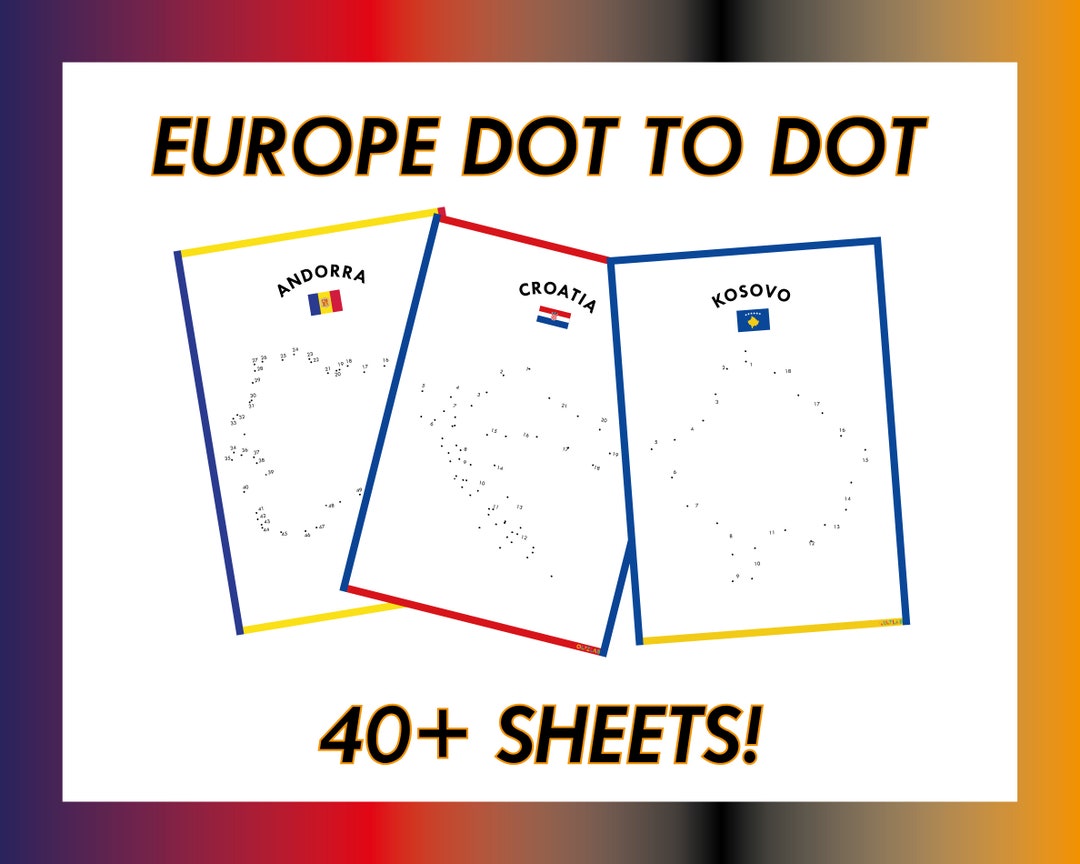 Europe Dot to Dot | Fun Europe Sheet Activity | Europe Geography Sheets ...